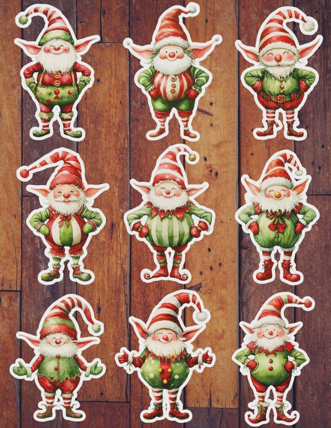 Jolly Little Elf Die Cut Vinyl Sticker Set | Funny Sticker | Laptop ...
