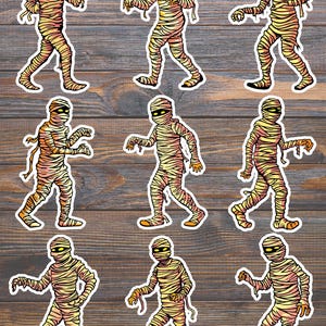 Full Body Mummy Vinyl Die Cut Sticker Set Sticker Laptop Sticker Water ...