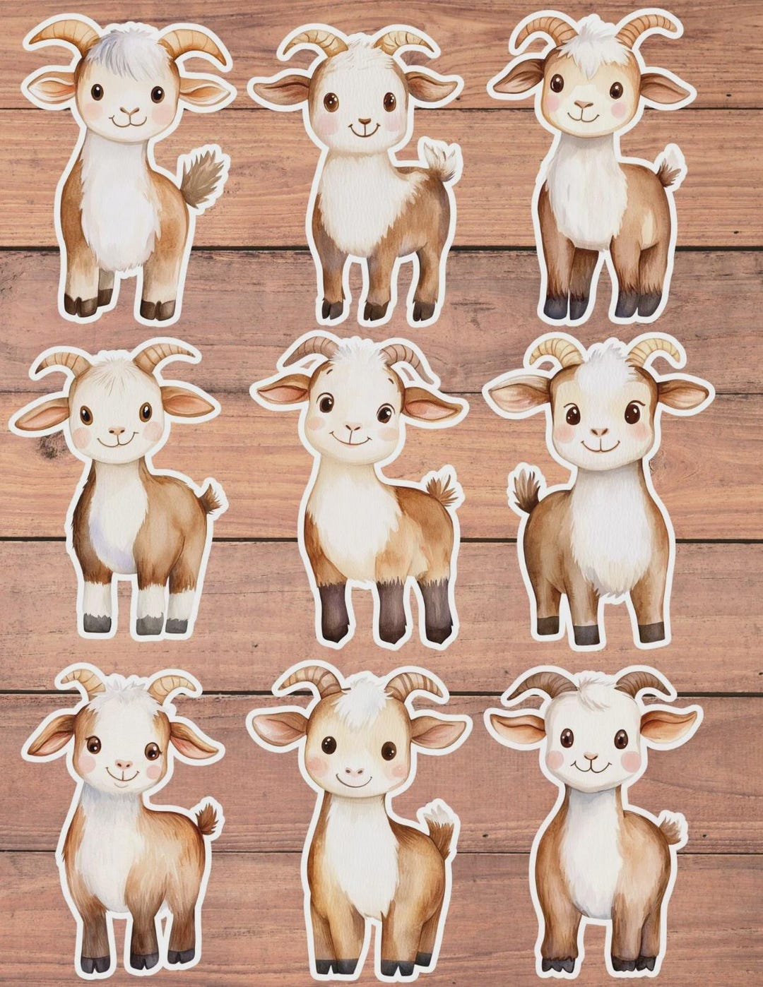 Billy Goat Die Cut Sticker Set | Funny Sticker | Laptop Sticker | Water ...