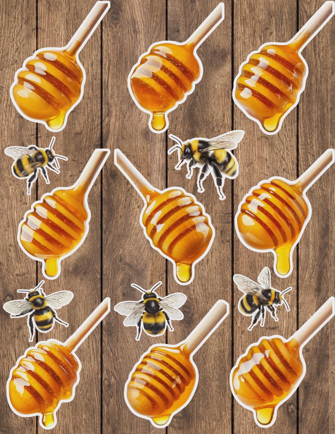 Honey Dipper Vinyl Die Cut Sticker Set | Funny Sticker | Laptop Sticker ...