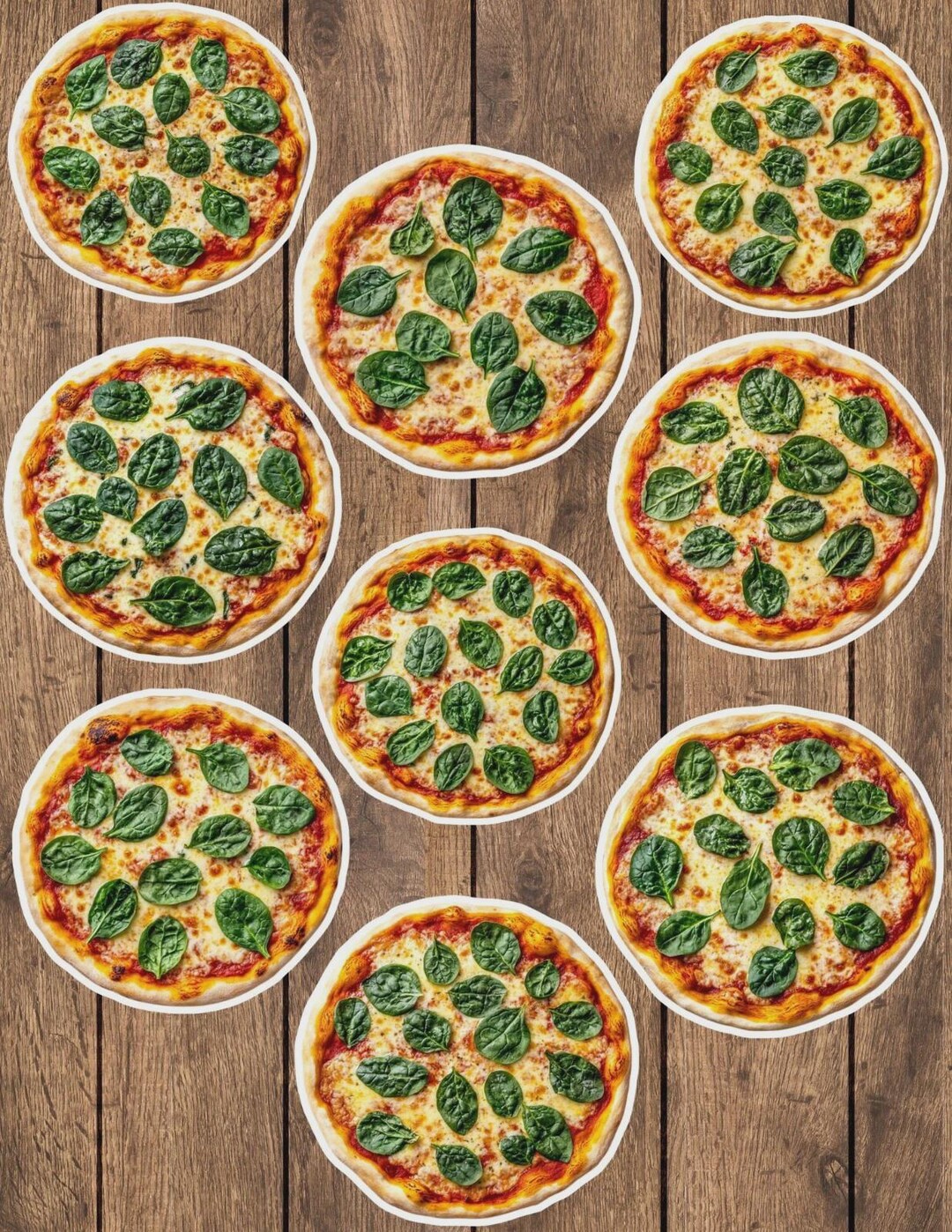 Spinach Pizza Vinyl Die Cut Sticker Set | Funny Sticker | Laptop ...