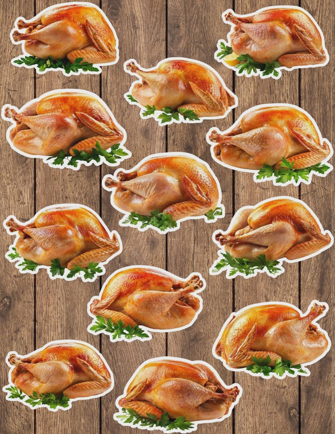Thanksgiving Turkey Vinyl Die Cut Sticker Set | Funny Sticker | Laptop ...