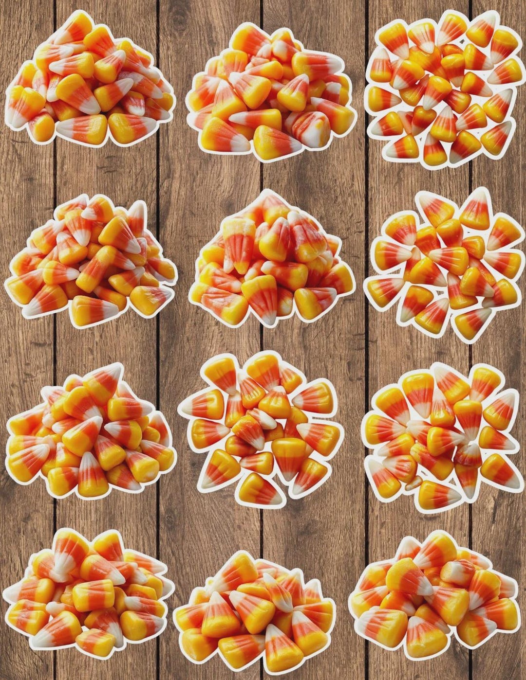 Halloween Candy Corn Die Cut Vinyl Sticker Set – for Notebook, Laptop ...