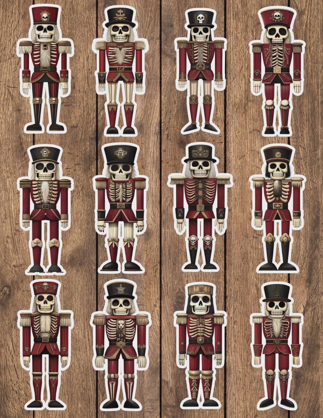 Gothic Nutcracker Die Cut Vinyl Sticker Set Funny Sticker Laptop ...