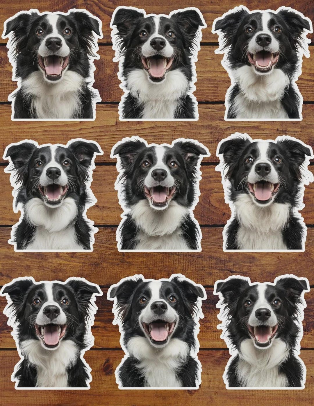 Border Collie Vinyl Die Cut Sticker Set | Funny Sticker | Laptop ...
