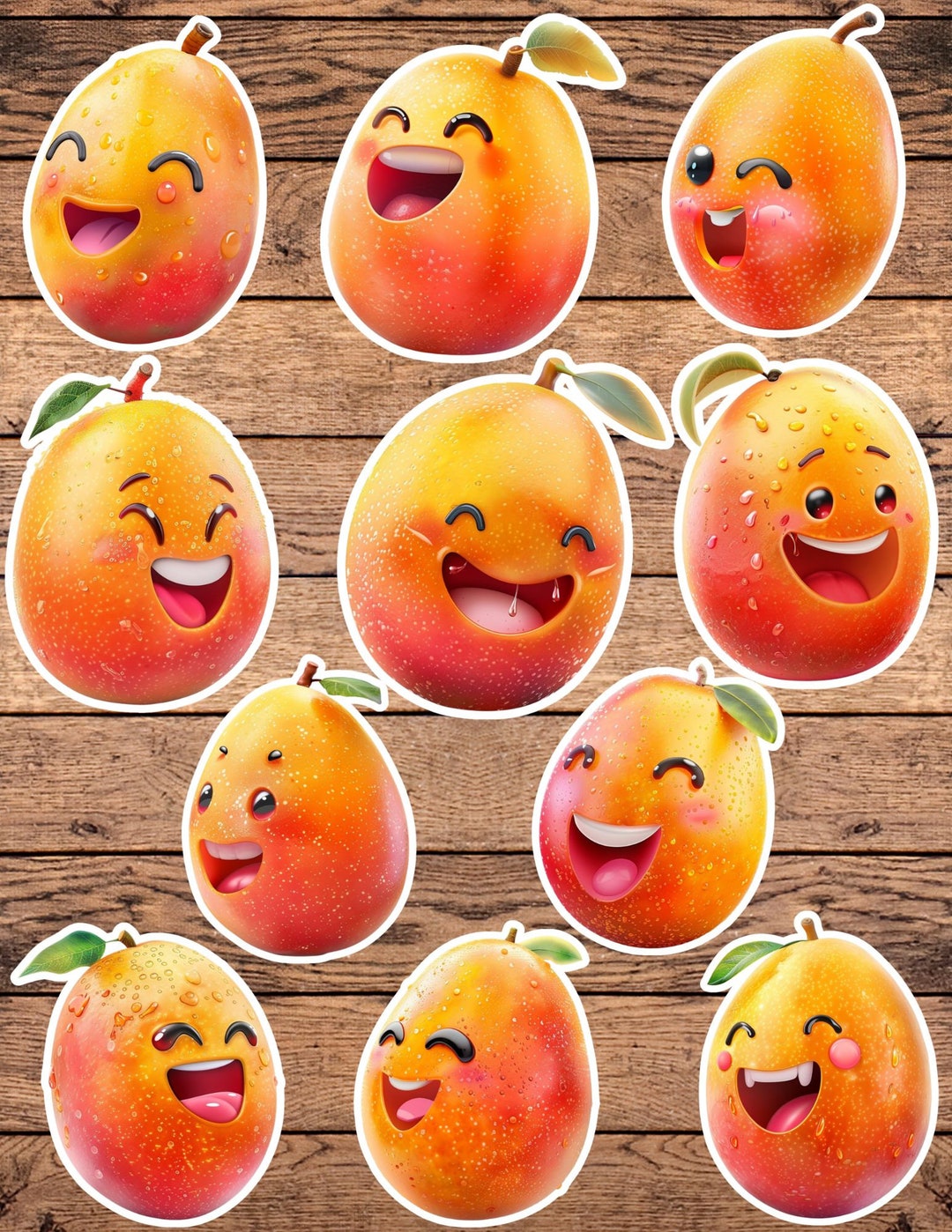 Silly Mango Sticker Set | Funny Sticker | Laptop Sticker | Water Bottle ...