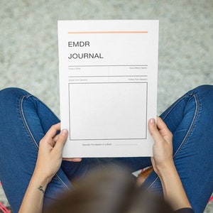 EMDR Therapy Journal | Digital Download | Organize Mental Health | Eye ...