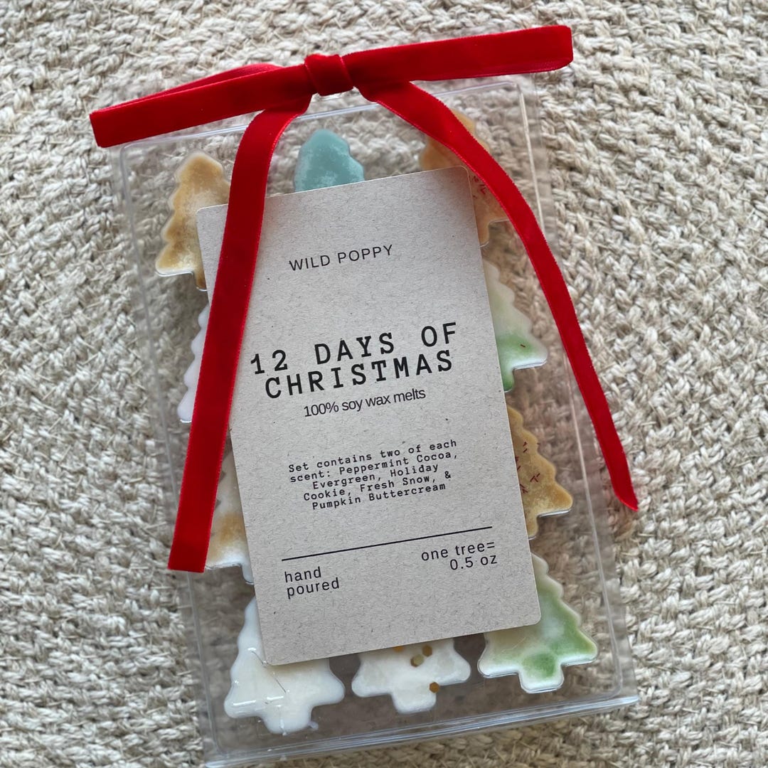 Wax Melt Advent Calendar, Wax Melt Sample Pack, Scented Wax Melt, Melt ...