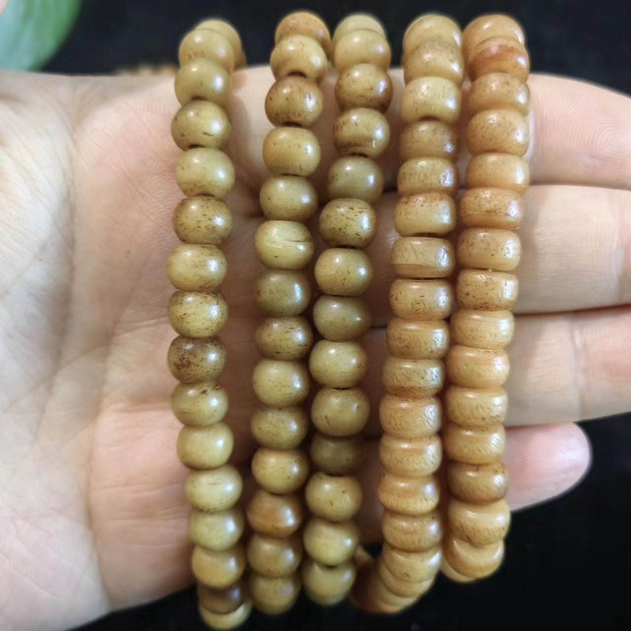 Yak Bone Rosary Mala Nepalese Buddhist Yak Bone Wealth, Luck and Peace ...