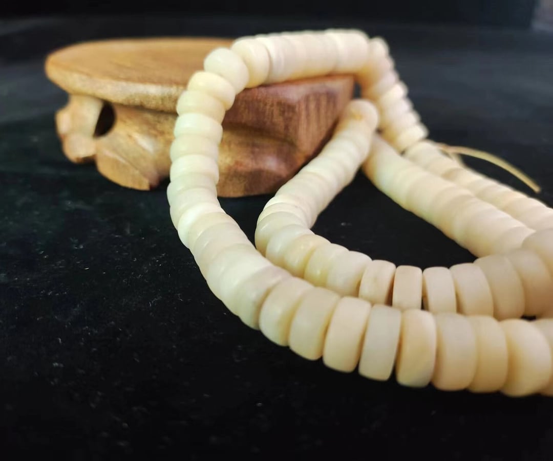 Yak Bone Rosary Mala Nepalese Buddhist Yak Bone Vintage Tibetan ...