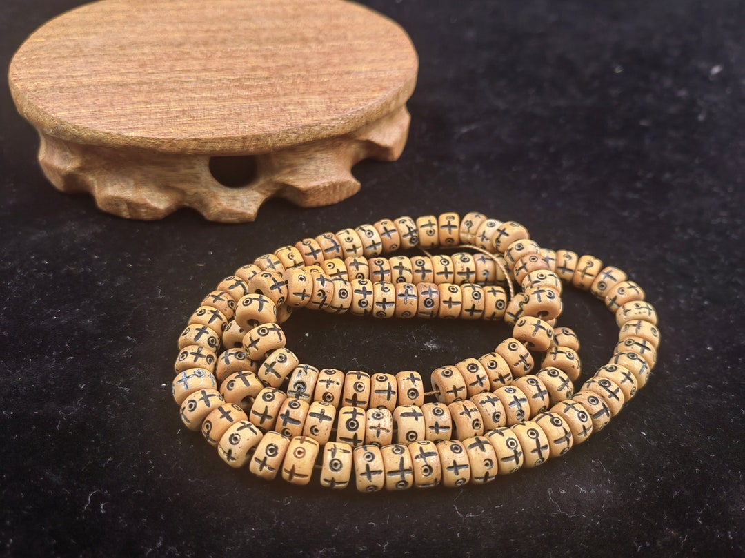 Yak Bone Rosary Mala Nepalese Buddhist Yak Bone Beautiful Vintage ...