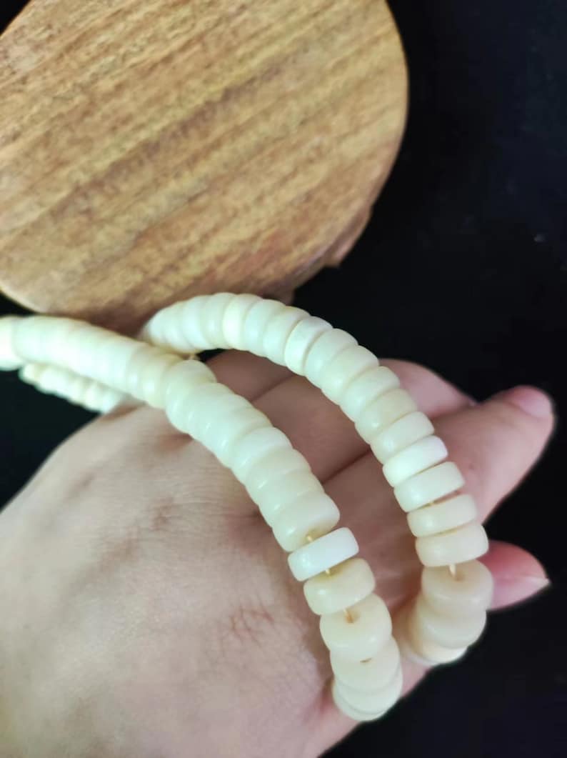 Yak Bone Rosary Mala Nepalese Buddhist Yak Bone Vintage Tibetan ...