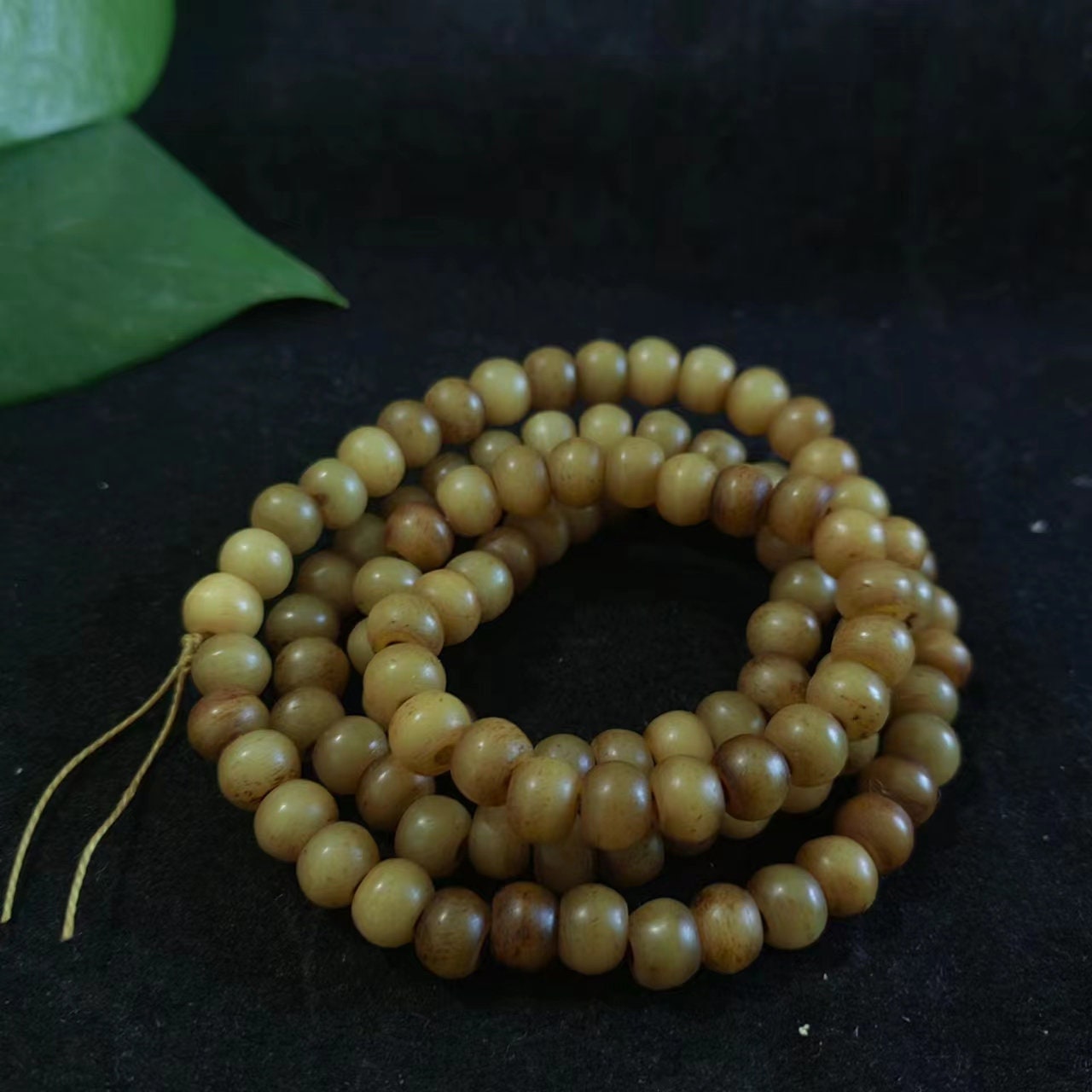 Yak Bone Rosary Mala Nepalese Buddhist Yak Bone Wealth, Luck and Peace ...