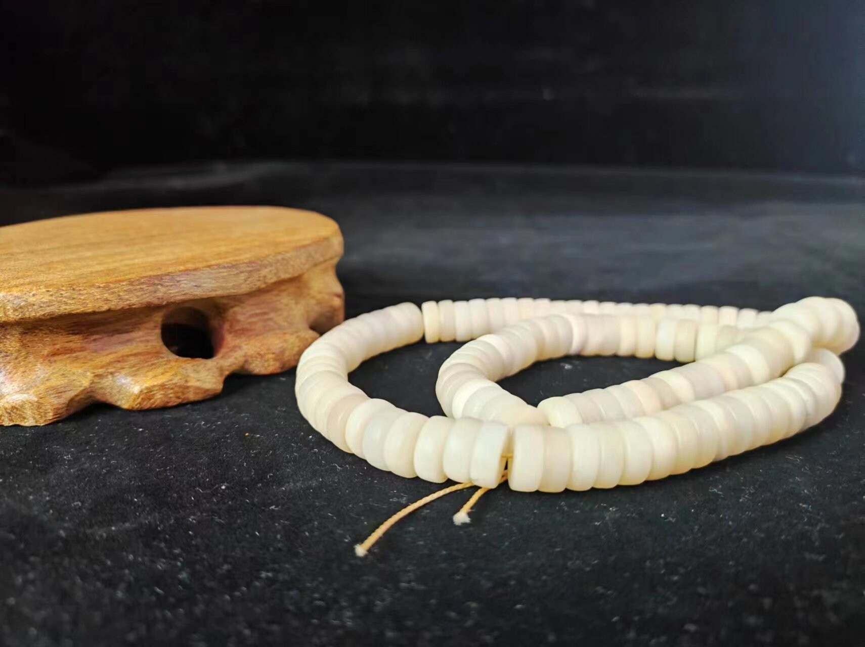 Yak Bone Rosary Mala Nepalese Buddhist Yak Bone Vintage Tibetan ...