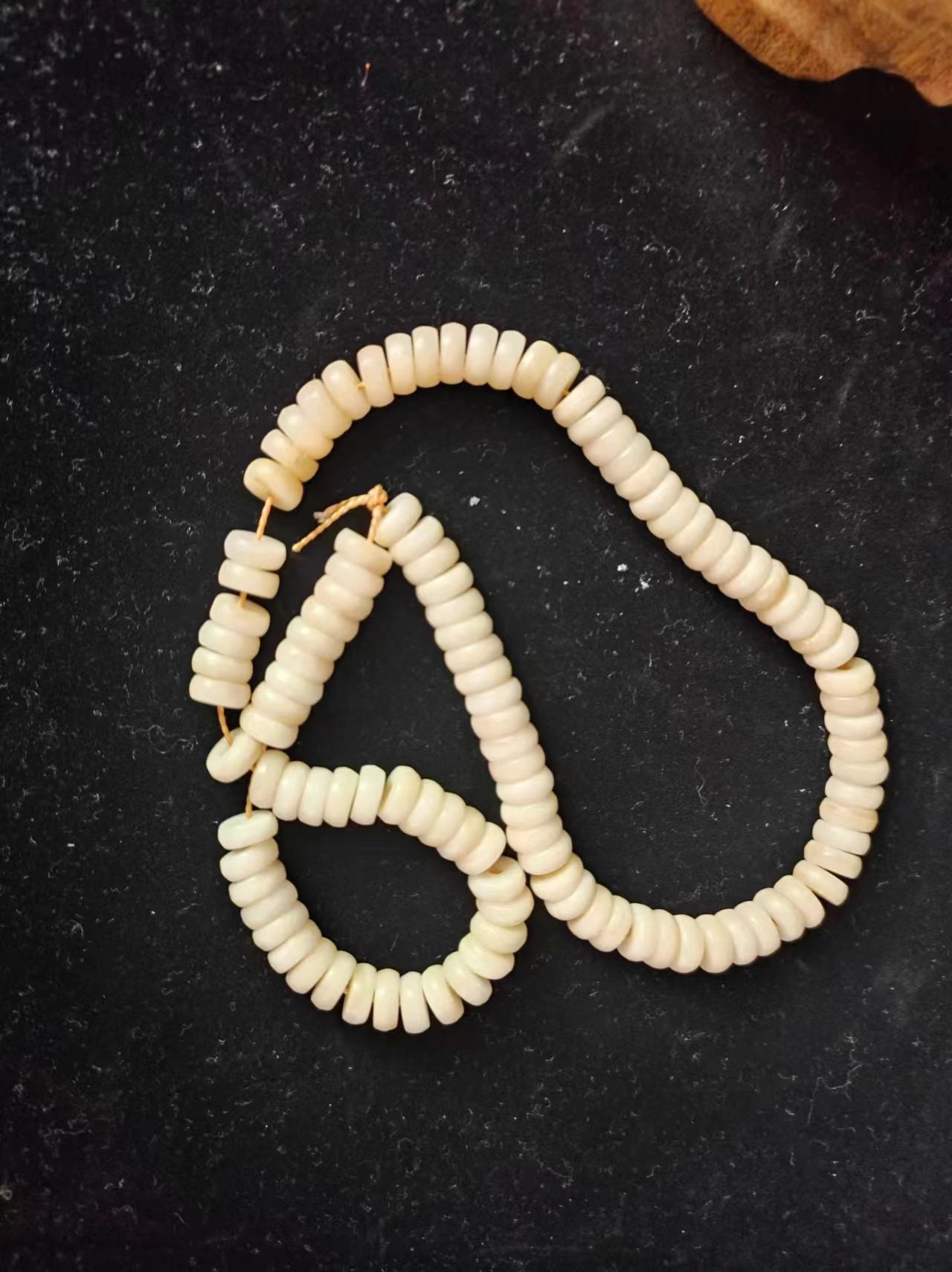 Yak Bone Rosary Mala Nepalese Buddhist Yak Bone Vintage Tibetan ...