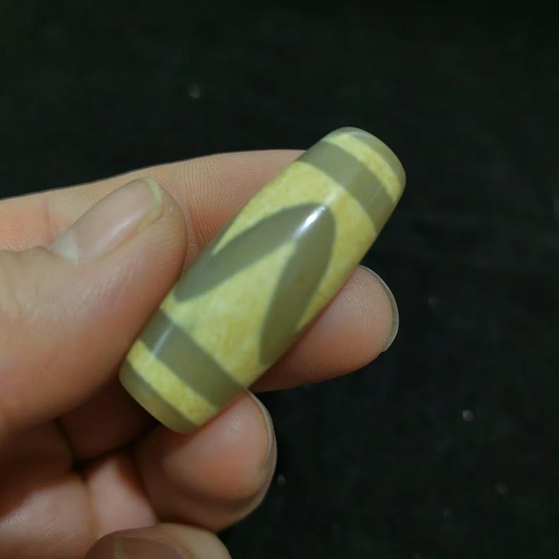 Natural Agate Tibetan Dzi Bead Pendant, Amulet Charm - Etsy UK