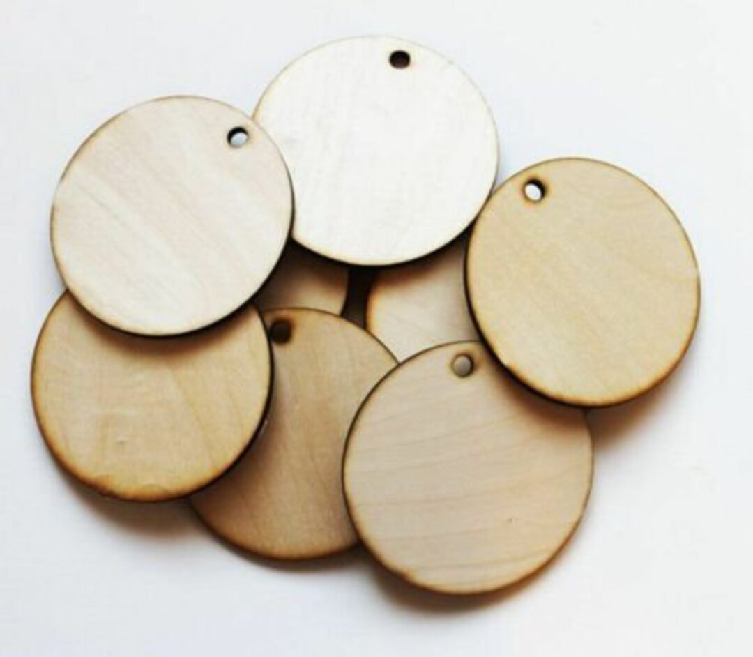 MDF Wooden Circle Blank Wood Pieces Round Unfinished Crafts DIY Timber ...