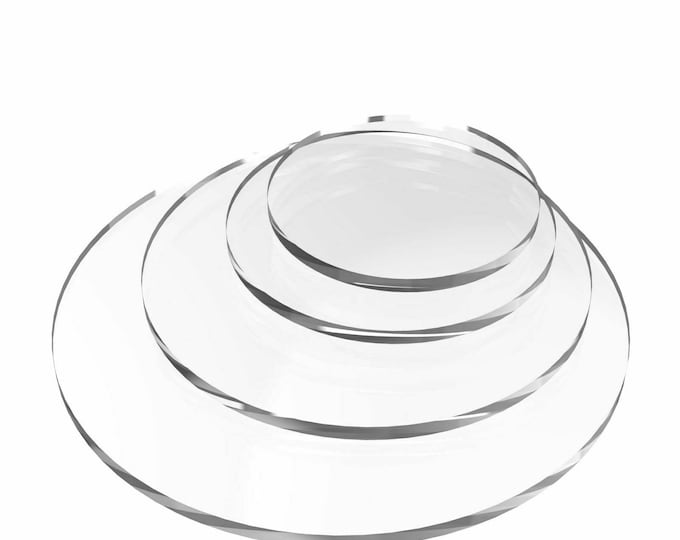 Clear Perspex Acrylic Circle Disk Round Shapes Circles Clear 100mm to ...