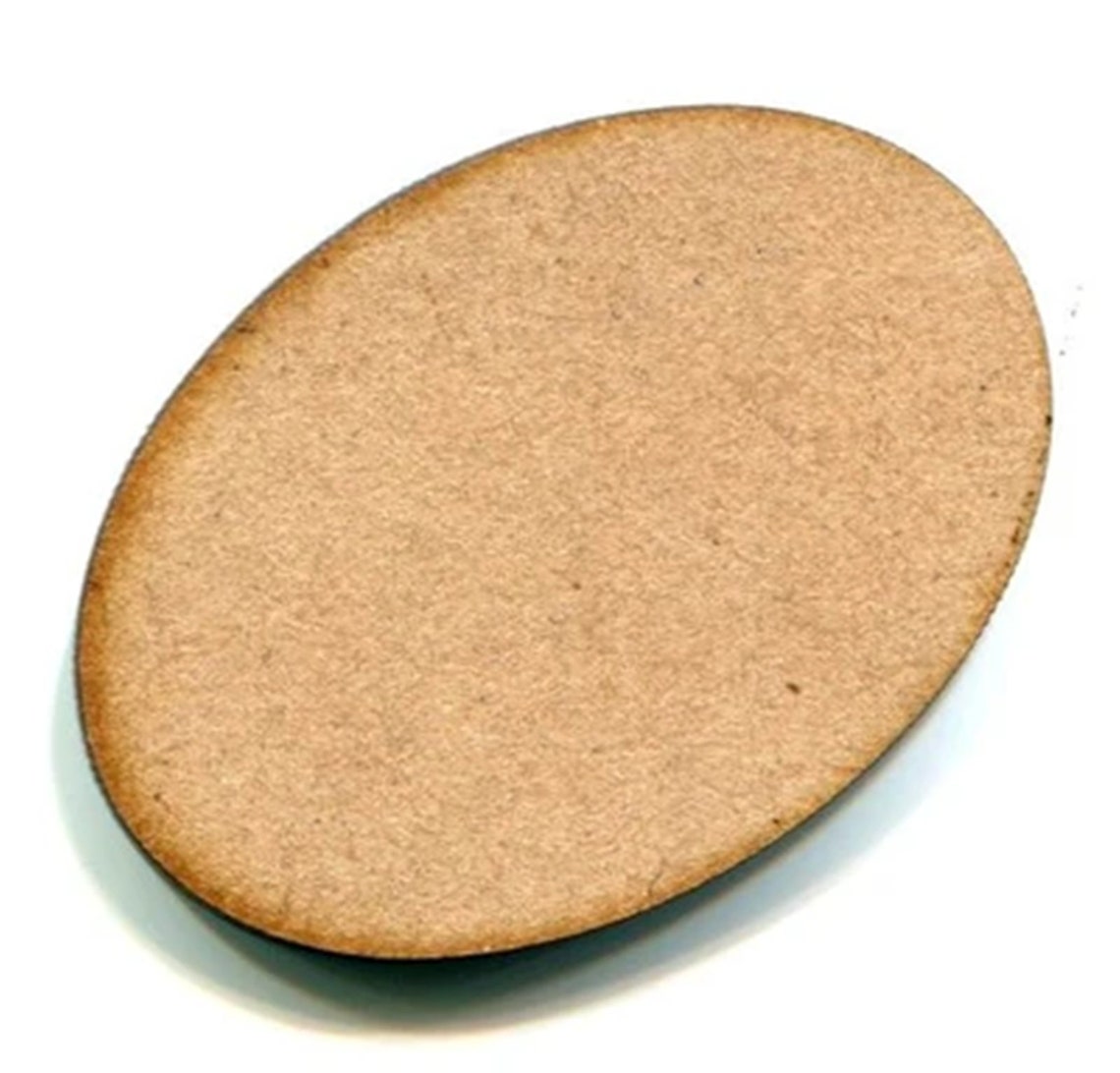 MDF Wood Base Oval Disk Circle Shape 3mm Thick 10mm to 100mm Diameter ...