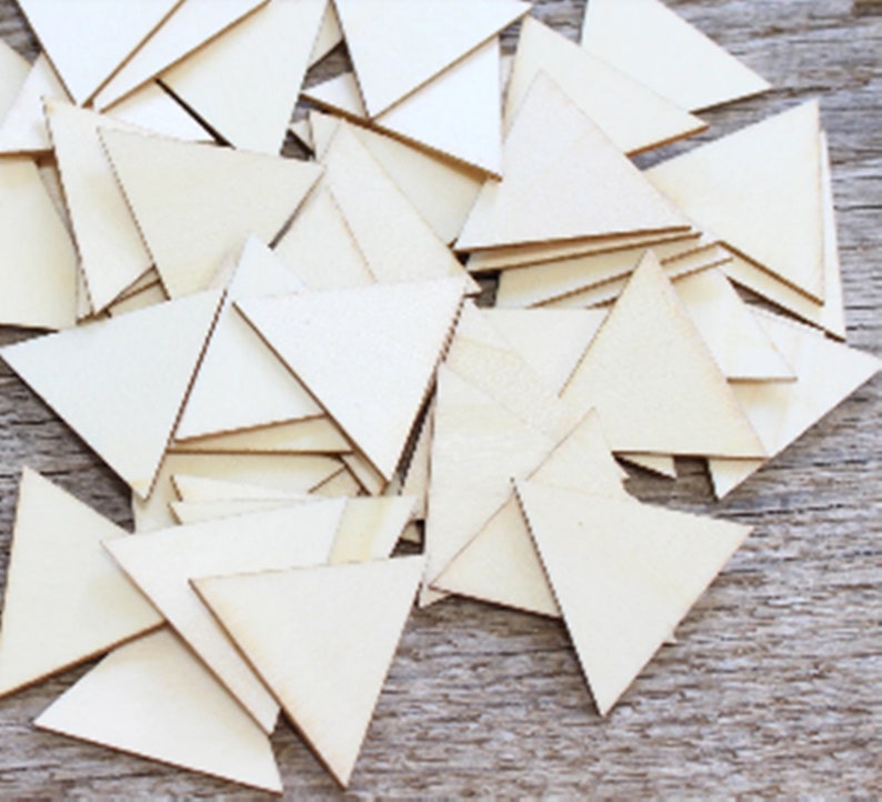 MDF Wooden Triangle Shapes Laser Cut Wood Base Triangle Cut Out DIY ...