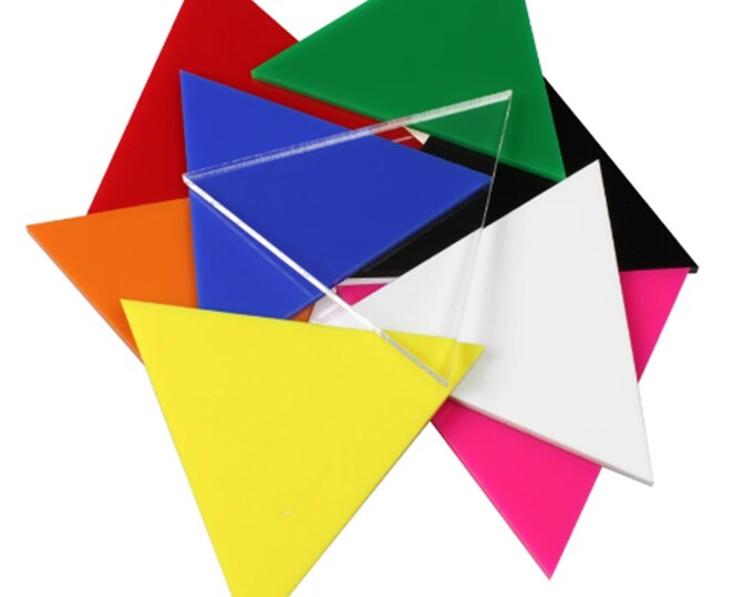 Acrylic Perspex Triangle Shapes Laser Cut Triangle Event Board Colour ...