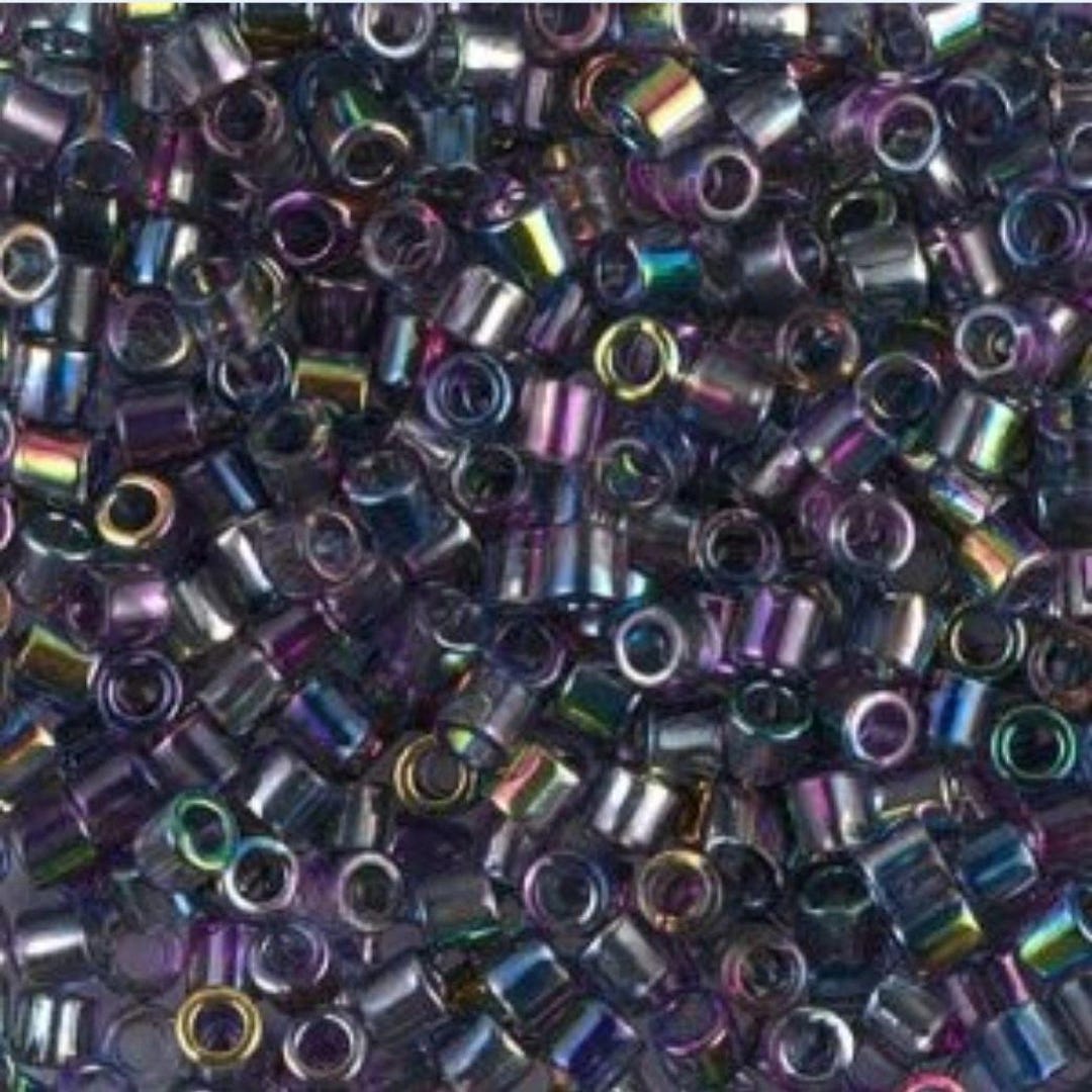 DBL 2206 Magic Blue Transparent Metallic Rainbow Special Coating Miyuki ...