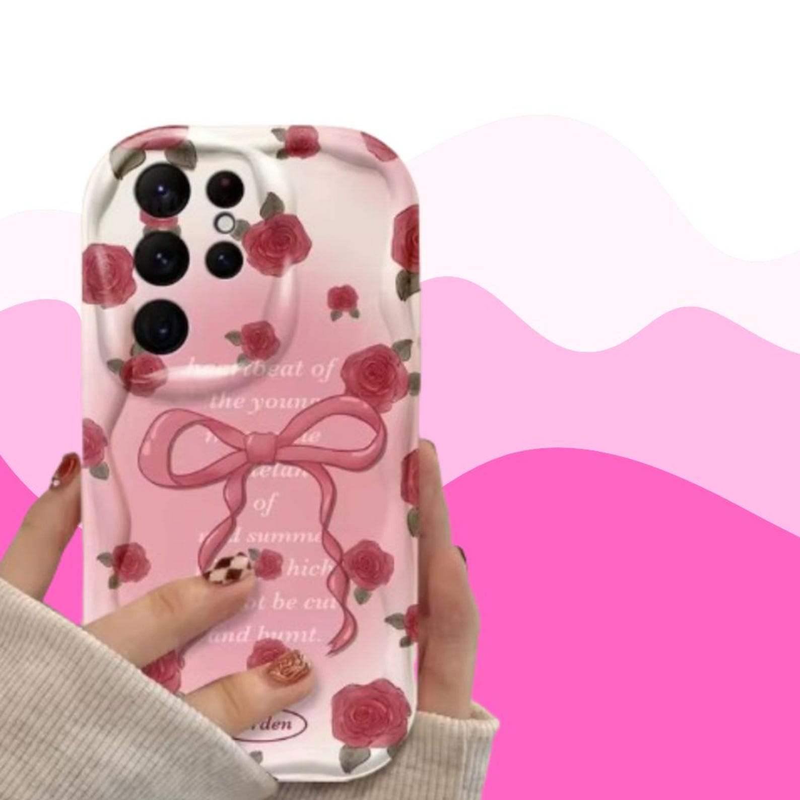 Y2K Aesthetic Floral and Butterfly Samsung Phone Case for Galaxy Series ...