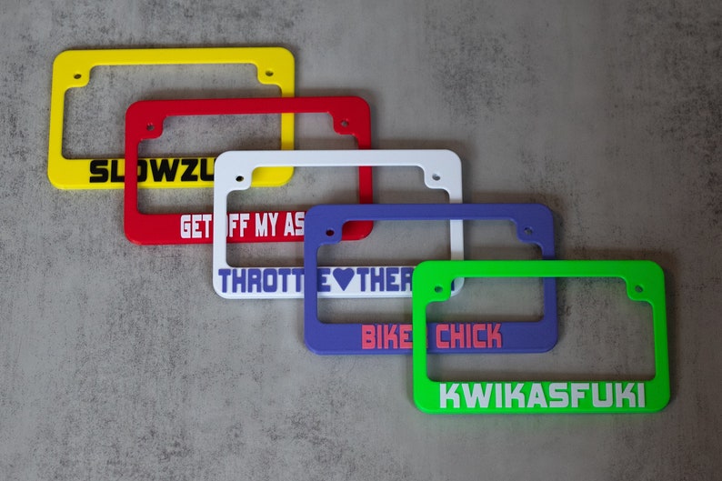 Motorcycle License Plate Frame - Etsy