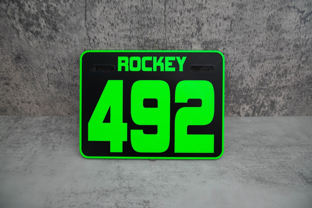 Custom 6"x8" ATV Number Plate - Etsy