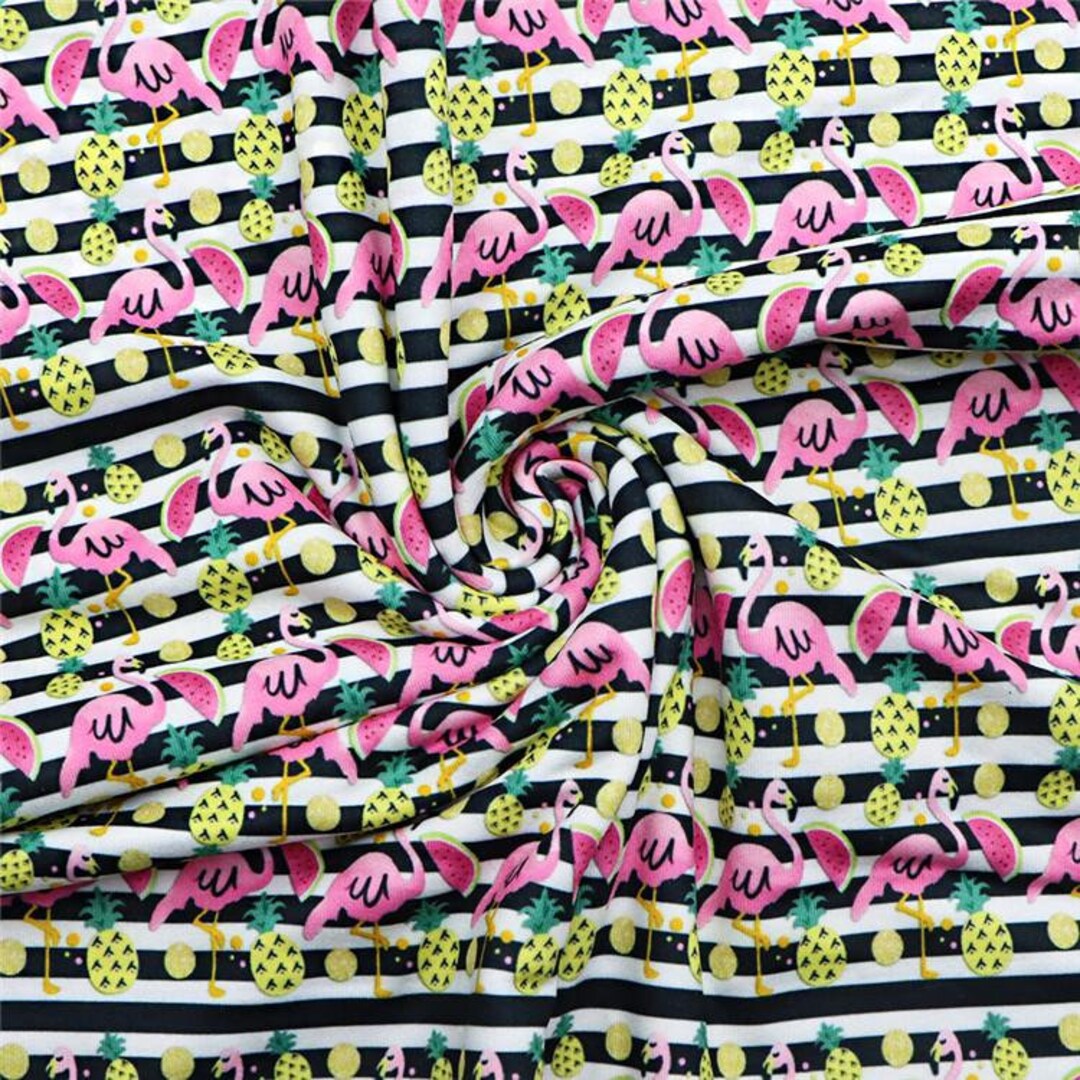 Flamingo Double Brushed Poly Fabric - Etsy