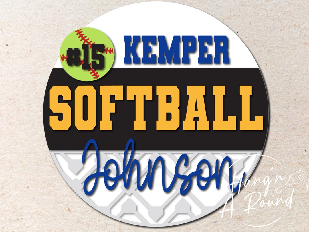 Custom Softball Sign Personalized Sign Personalized Softball Season ...