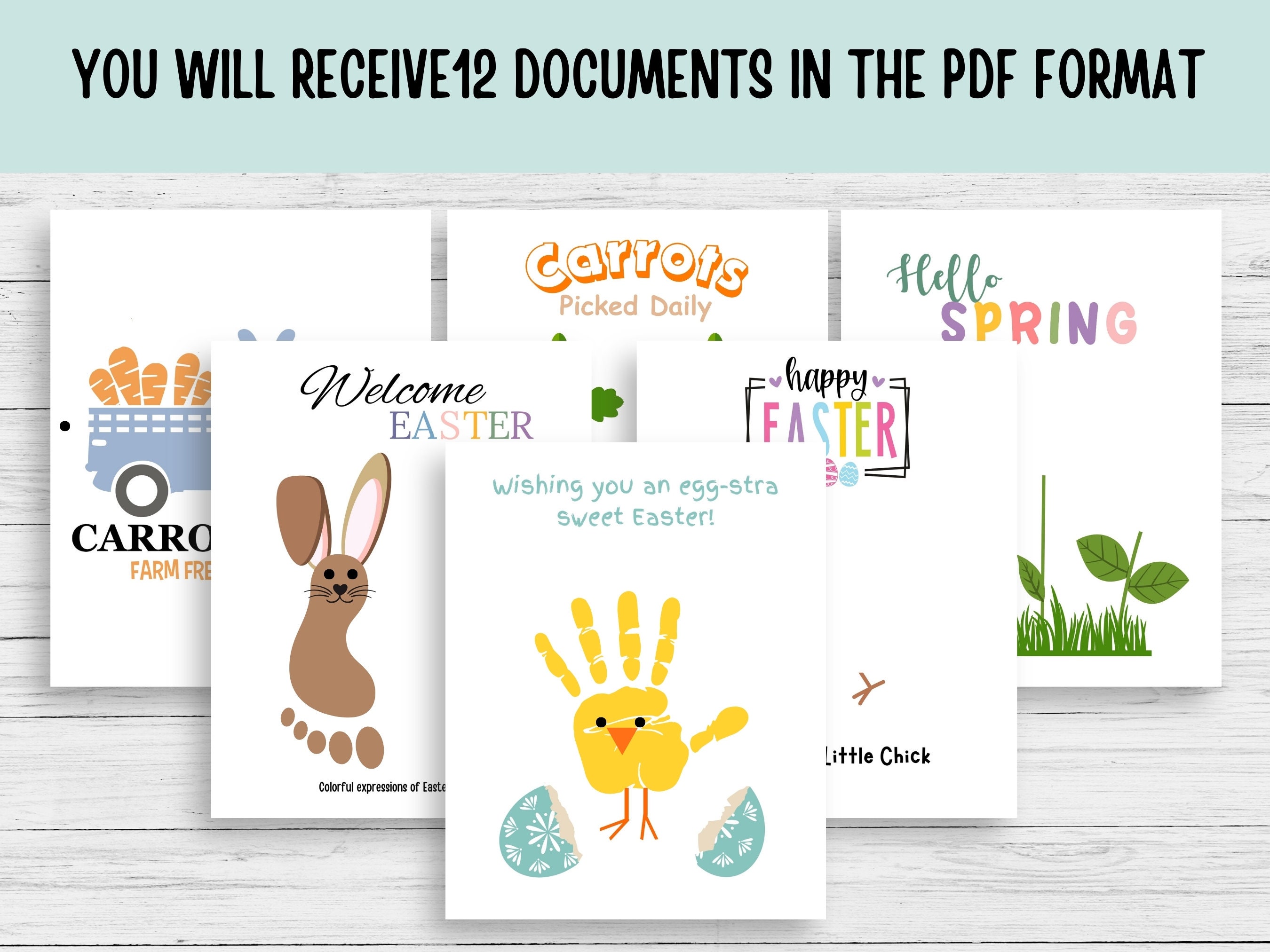 Easter Handprint Craft, Spring Handprint Art, Kids Craft Preschool ...