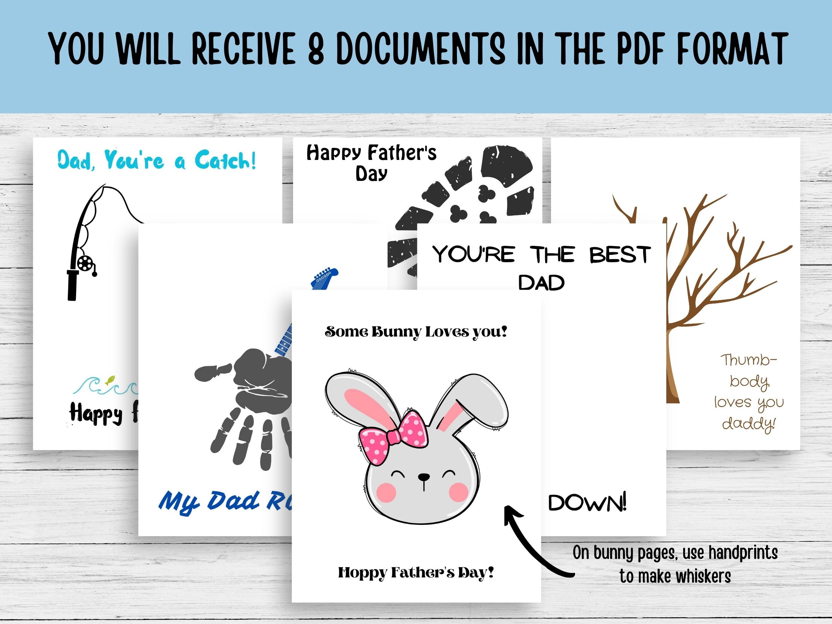 Father's Day Handprint Craft Handprint Art Kids Craft Preschool ...