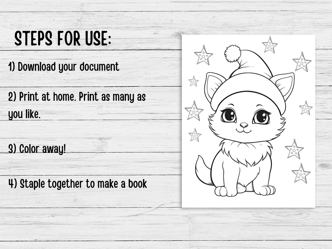 Kawaii Winter Coloring Pages for Kids, Printable Coloring Pages, Kids ...