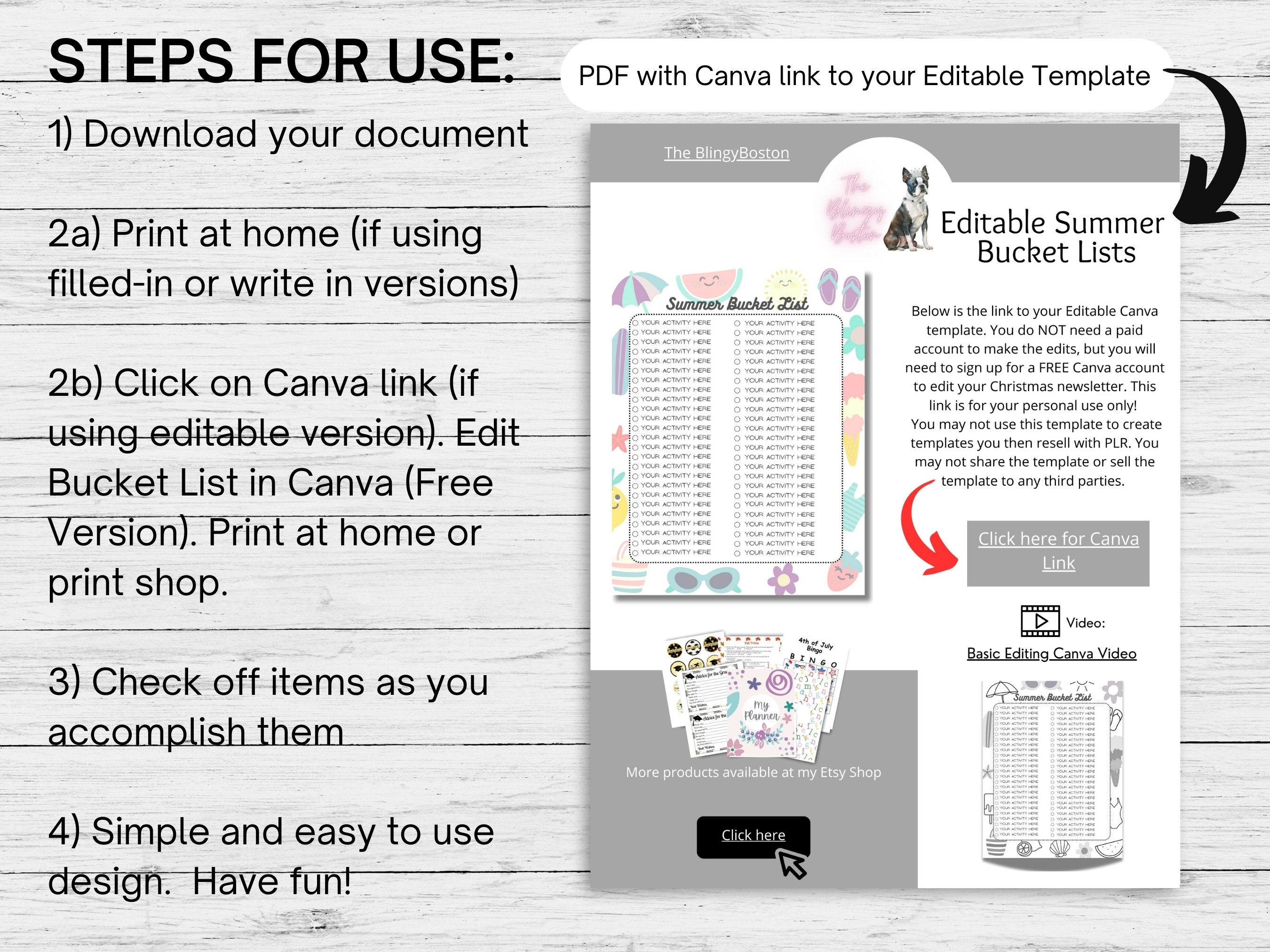 Summer Bucket List for Kids, Bucket List Printable, Summer Bucket List ...