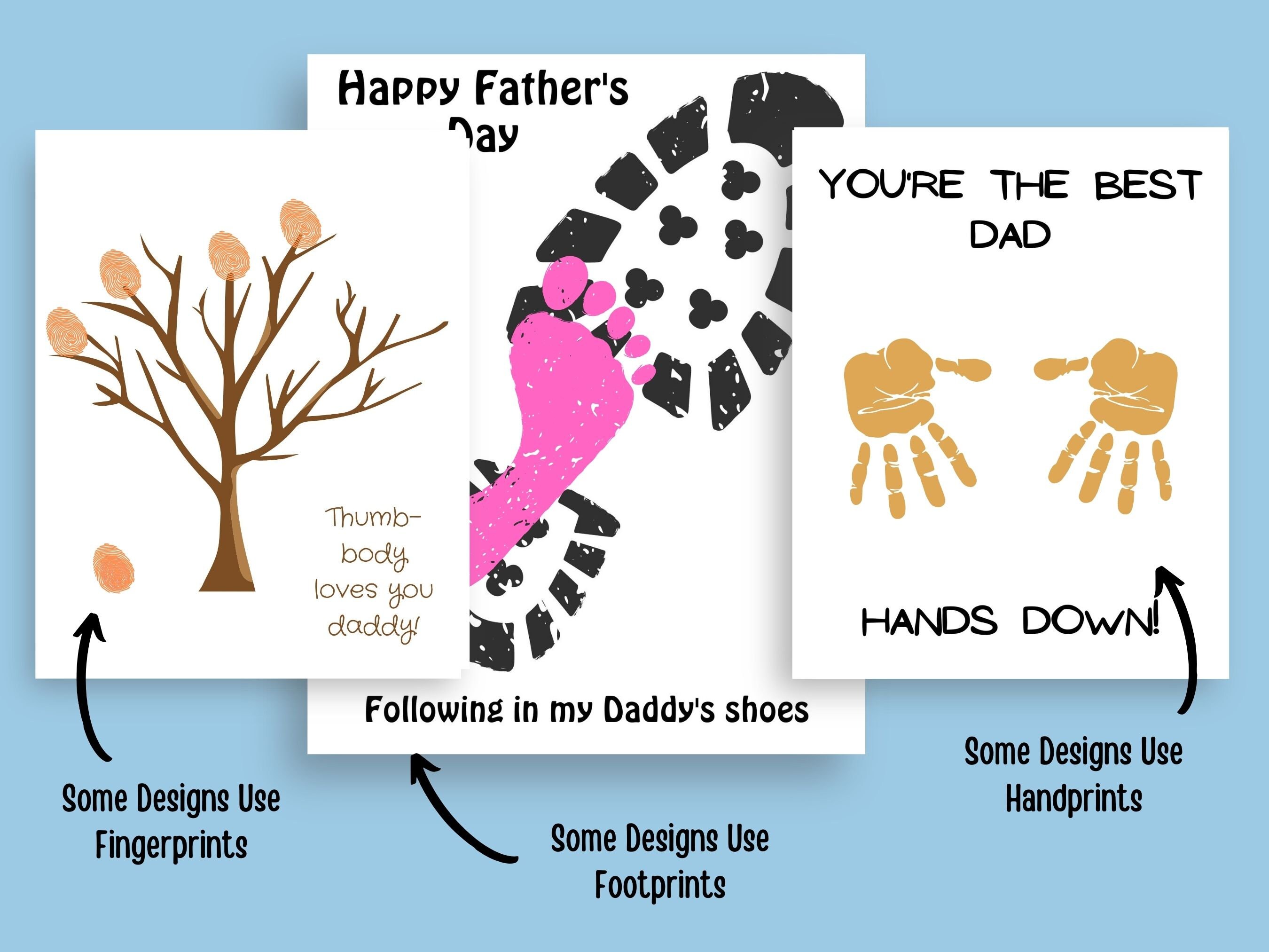 Father's Day Handprint Craft Handprint Art Kids Craft Preschool ...