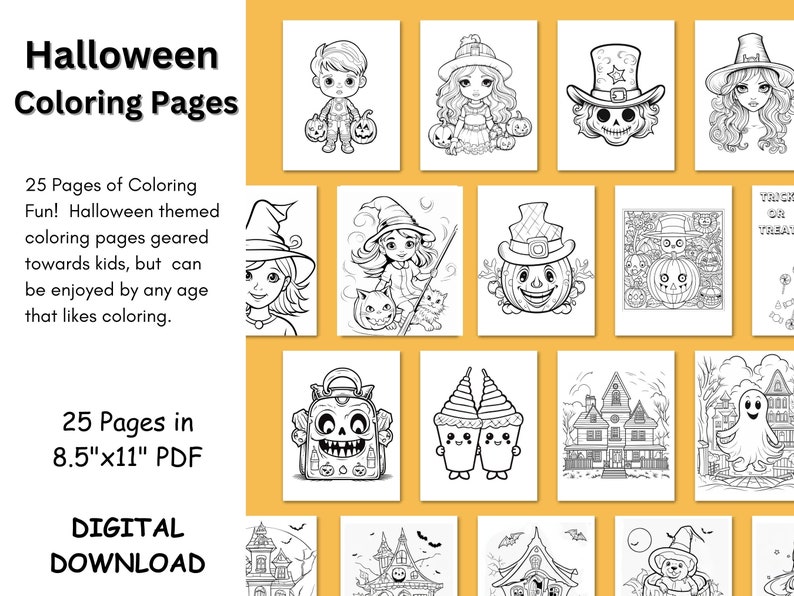 Halloween Coloring Pages for Kids, Halloween Printable Coloring Pages ...