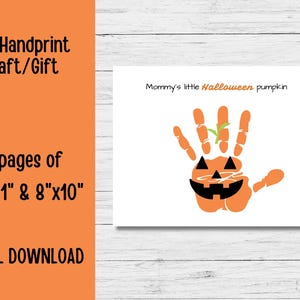 Halloween Handprint Craft, Halloween Handprint Art, Kids Craft ...