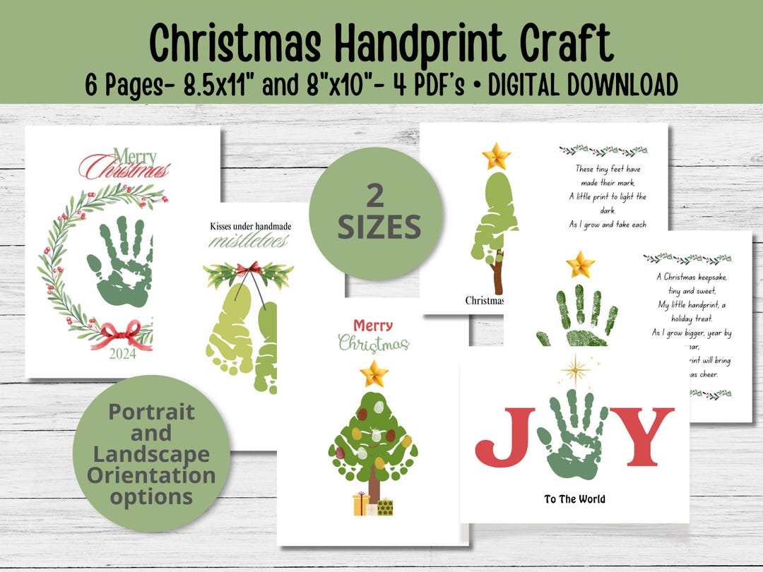 Christmas Handprint Craft, Christmas Handprint Art, Kids Craft ...