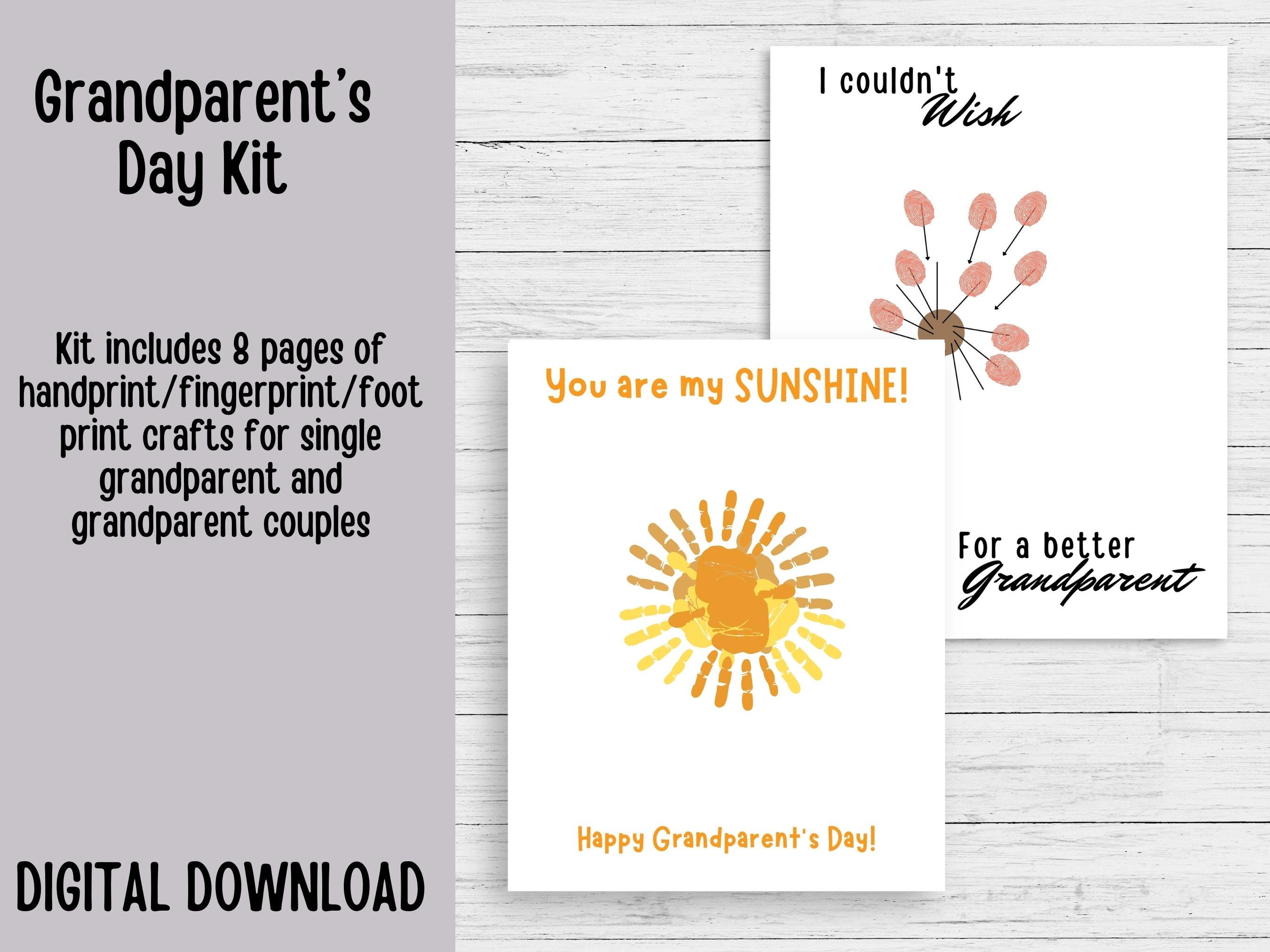 Grandparent's Day Handprint Craft, Grandparent's Day Cards, Grandparent ...