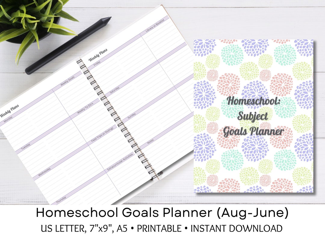 Homeschool Subject Planner for Science, History, and English , Undated ...