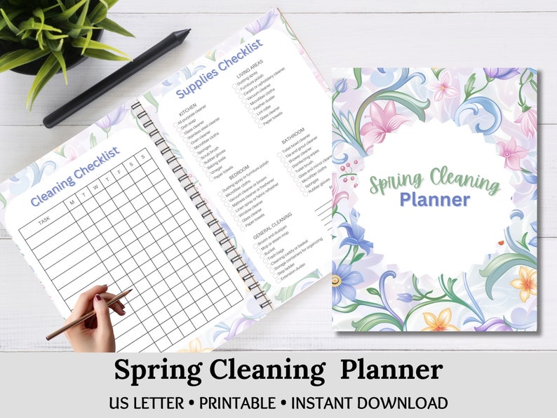 Spring Cleaning Planner, Declutter Planner, Spring Cleaning Checklists ...