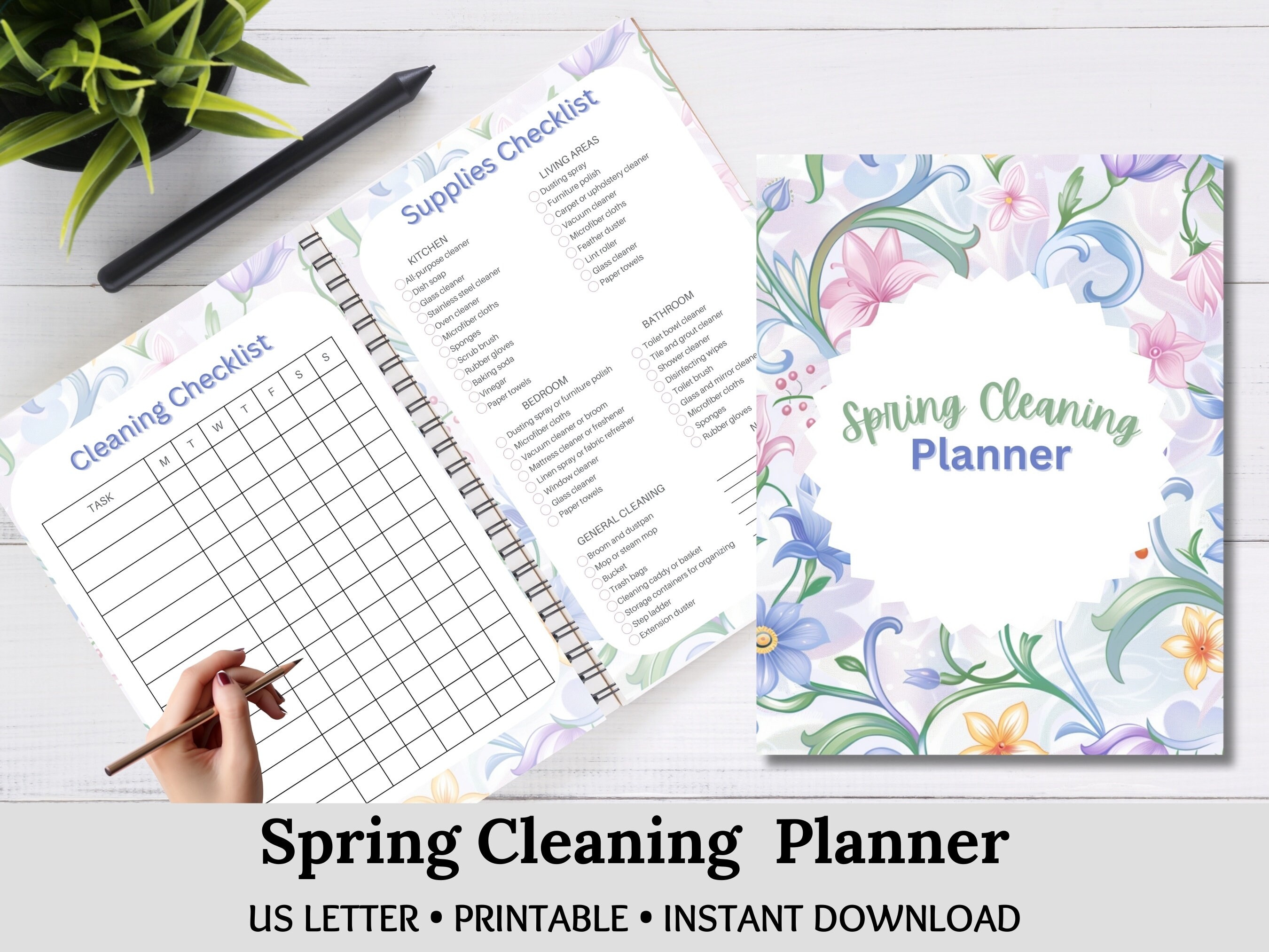 Spring Cleaning Planner, Declutter Planner, Spring Cleaning Checklists ...