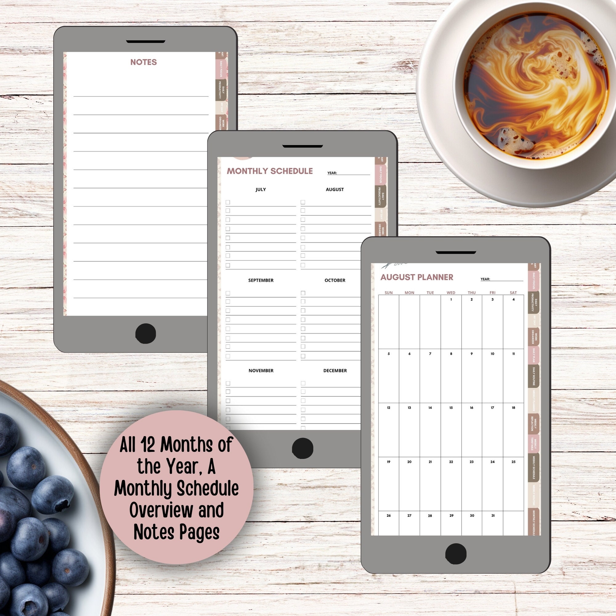 ADHD Digital Planner for Smart Phone, Hyperlinked Index, ADHD Planner ...