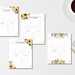 2024 Dated Calendar Pages, Sunflower Themed 2024 Calendar Pages ...