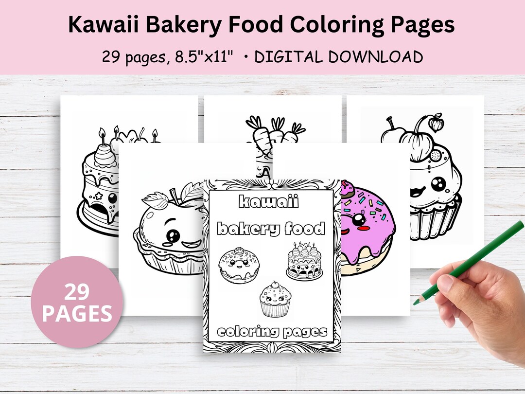 Kawaii Food Coloring Pages, Printable Coloring Pages, Kids Kawaii ...