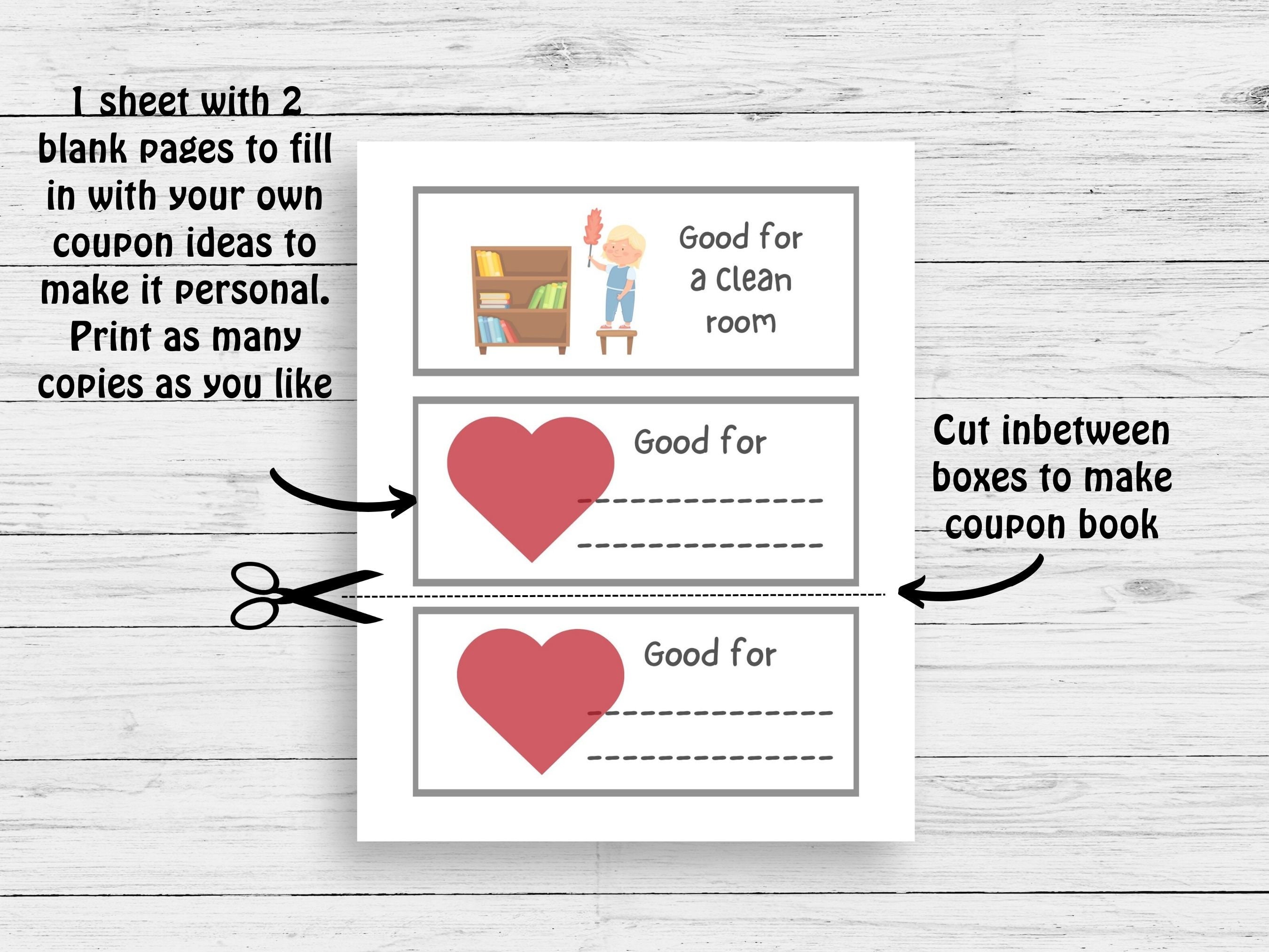Father's Day Coupon Book From Kids School Age Craft Gift for Dad ...