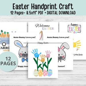 Easter Handprint Craft, Spring Handprint Art, Kids Craft Preschool ...
