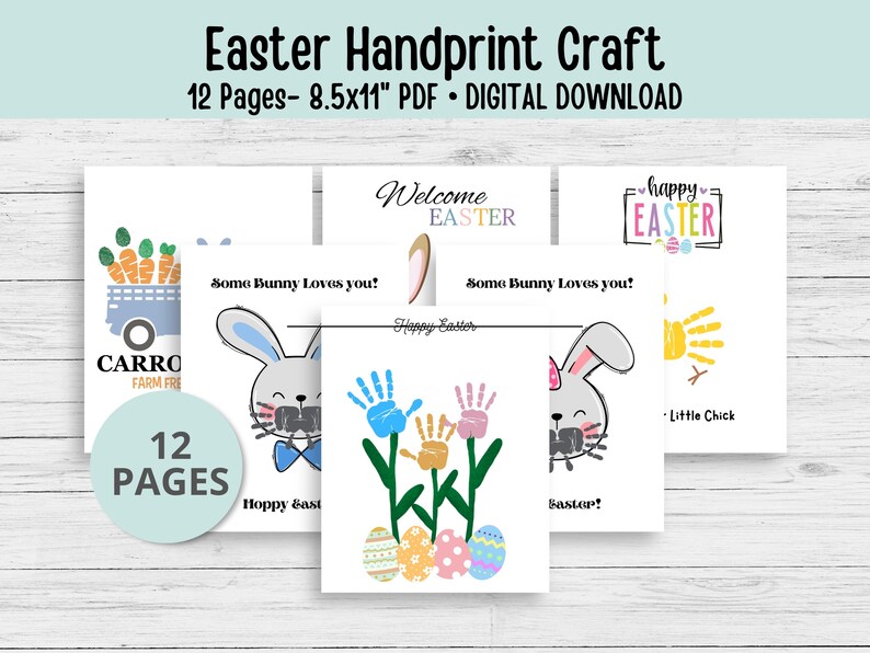 Easter Handprint Craft, Spring Handprint Art, Kids Craft Preschool ...