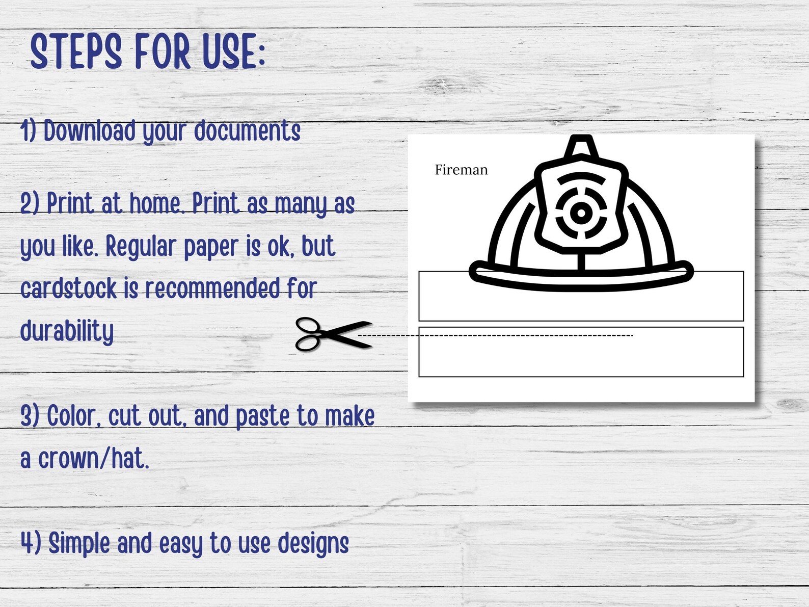 Labor Day Craft for Kids, Labor Day Printable Activity, Paper Crowns ...